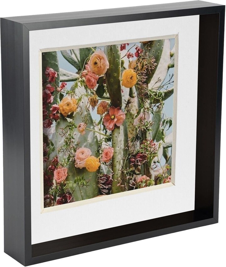 Nicola Spring 10x10" 3D Deep Box Photo Frame 8x8" White - ShopStyle