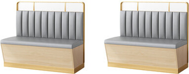 Visual card holder Light Luxury Restaurant Milk Tea Shop Cafe Benches ...