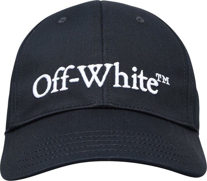 Off-White Logo Embroidered Baseball Cap - ShopStyle Hats