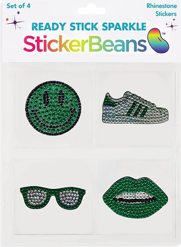 Unisex StickerBeans Green Stickers, Set of 4 - ShopStyle Bibs & Burp Cloths