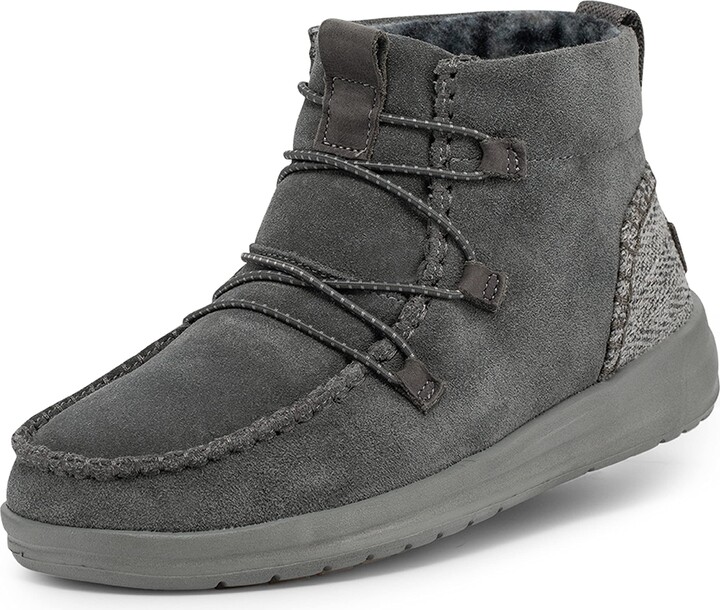 Hey Dude Women's Eloise Suede Moc Toe Boots - ShopStyle