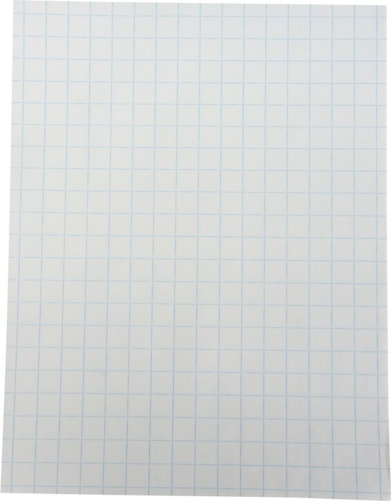 School Smart Graph Paper, 8-1/2 x 11 Inches, 1/2 Inch Rule, White, 500 ...