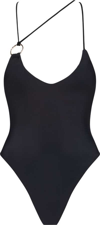 ENCORE SWIM - Sally R. One-Piece Swimsuit In Jet-Black - ShopStyle