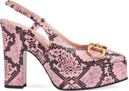 Gucci Women's Python Print High Heel Pump - ShopStyle