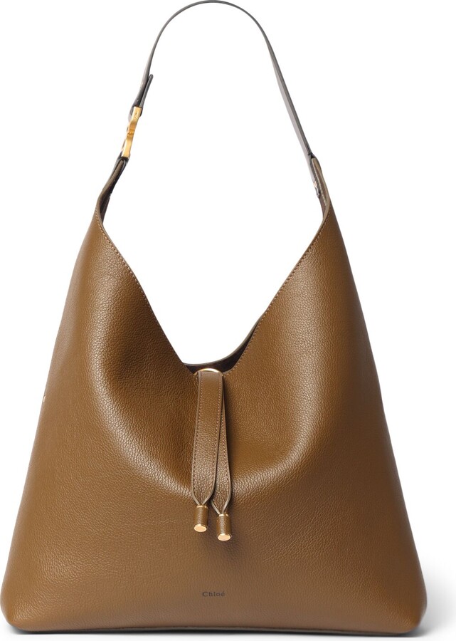 Chloé Large Marcie grained leather tote bag - ShopStyle