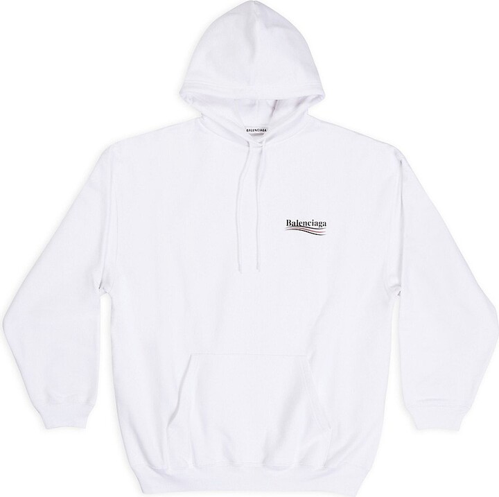 Balenciaga Political Campaign Hoodie Large Fit - ShopStyle
