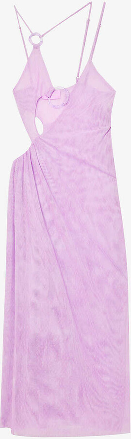 ROBERTA EINER Single cut-out stretch-woven midi dress - ShopStyle