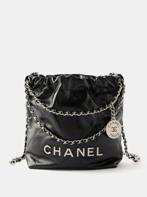 MATCHES x Sellier Chanel Mini 22 Leather Cross-body Bag - ShopStyle