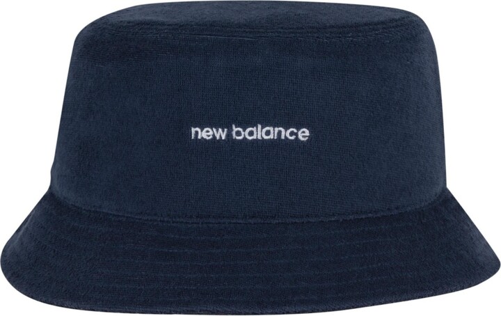 New Balance Navy Blue Terry Cloth Lifestyle Bucket Hat - ShopStyle