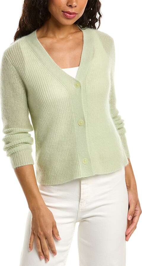Vince Three Button Mohair & Wool-Blend Cardigan - ShopStyle