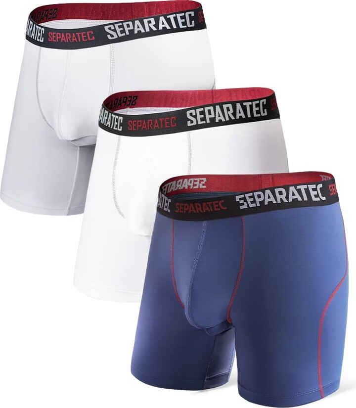 Separatec Men's Sport Boxers Dry Fastly Stretch Performance Underwear ...