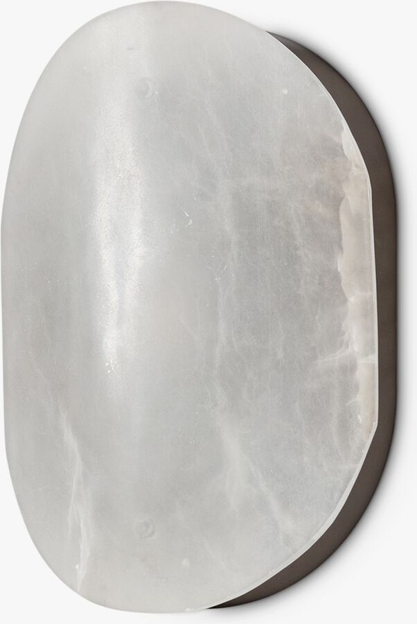 Pure White Lines Mosman Alabaster Curve Wall Light - ShopStyle