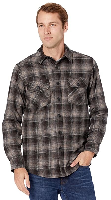 Pendleton CPO Quilted Shirt Jacket (Tan/Black/Grey Ombre) Men's ...