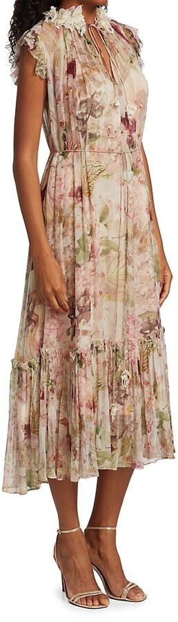 Zimmermann Dancer Flutter Silk Floral Dress - ShopStyle