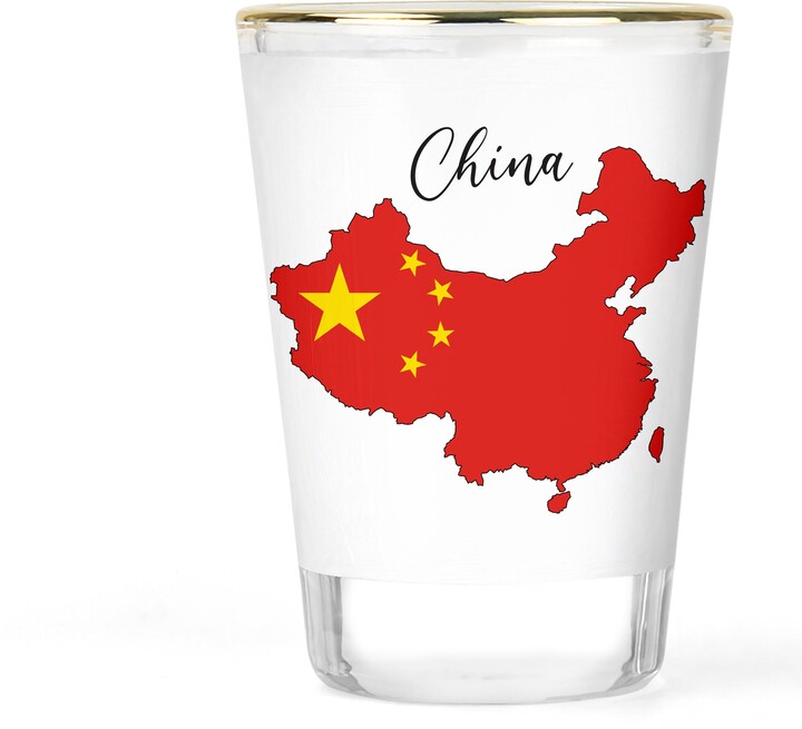 Etsy China Shot Glass - Flag Chinese Gift Map Outline - ShopStyle ...