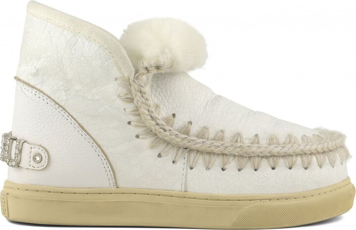 Mou Eskimo Sneaker In White Leather - ShopStyle