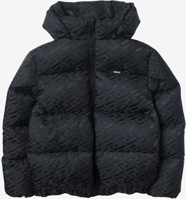 Versace Children Boys La Greca Puffer Jacket - ShopStyle