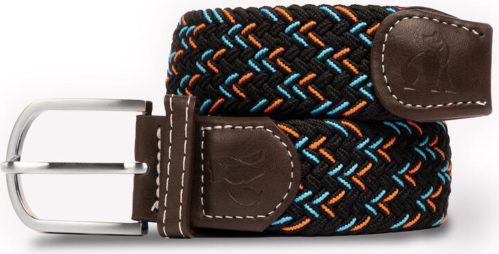 Swole Panda Men's Black / Blue / Red Woven Belt - Black & Red & Blue ...