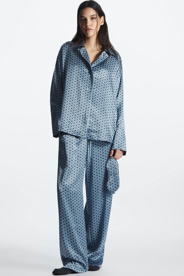 COS Printed Pure Silk Pyjama Trousers - ShopStyle Pajamas