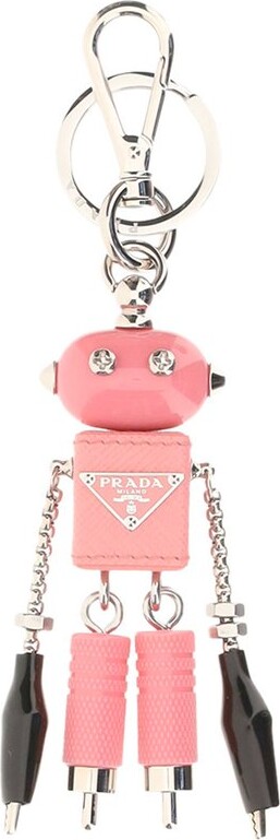 Prada Logo Plaque Robot Key Ring - ShopStyle