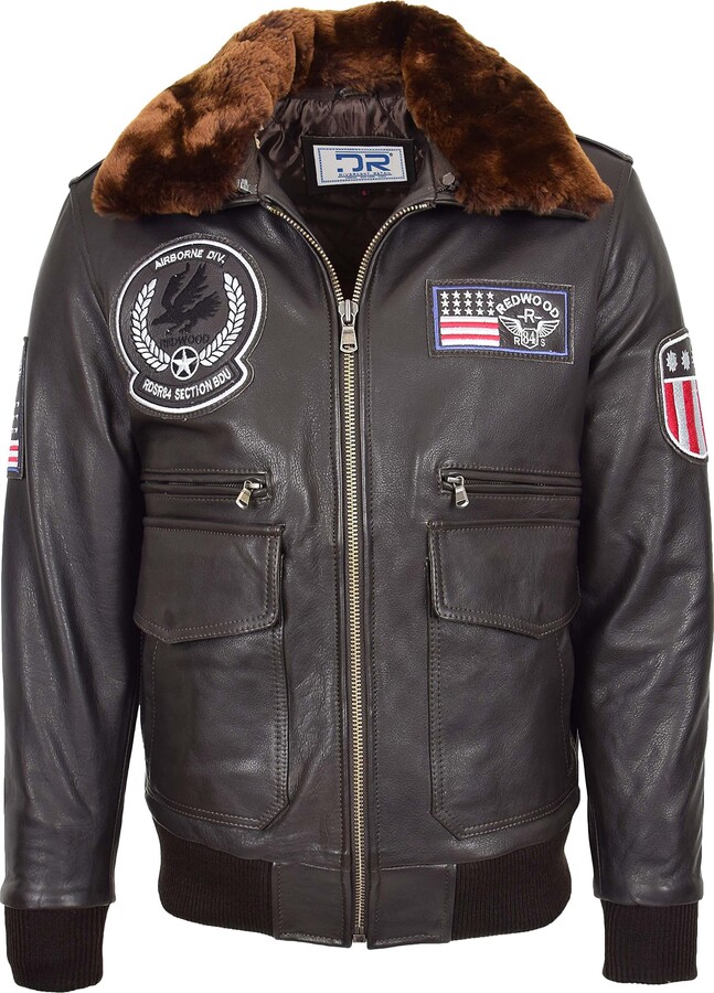 Divergent Retail Milo Men's Leather Bomber Jacket with Detachable ...