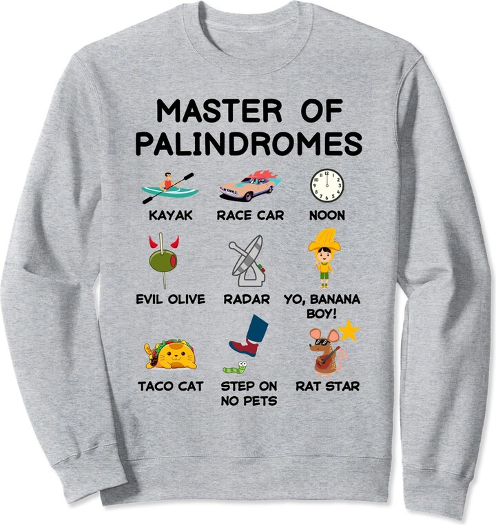 Master Of Palindromes Costumes For Fans Of Grammar Funny Palindromic Design For Palindromists ...