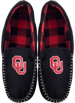 Men's FOCO Oklahoma Sooners Team Logo Flannel Moccasin Slippers - ShopStyle