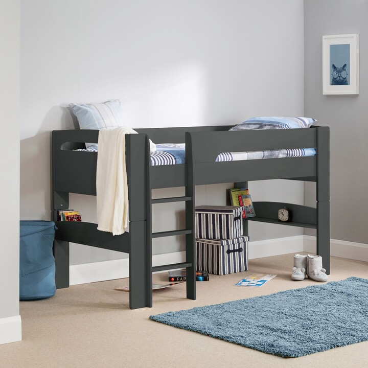 Dunelm Pluto Mid Sleeper Bed Black - ShopStyle