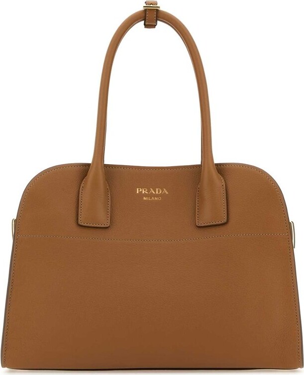 Prada Logo-Lettering Medium Top Handle Bag - ShopStyle