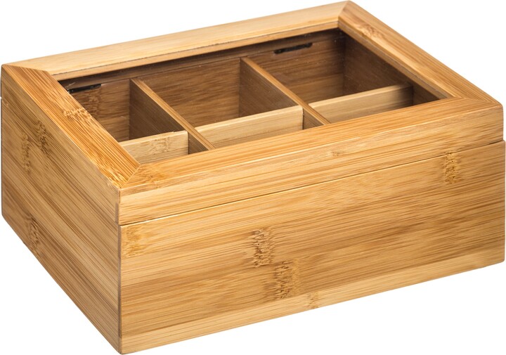 Dunelm Bamboo Tea Storage Compartment Natural - ShopStyle