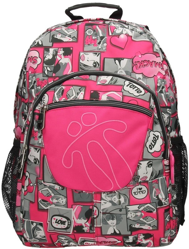 Rakuten Totto Acuareles Backpack (pink comic strip) - ShopStyle