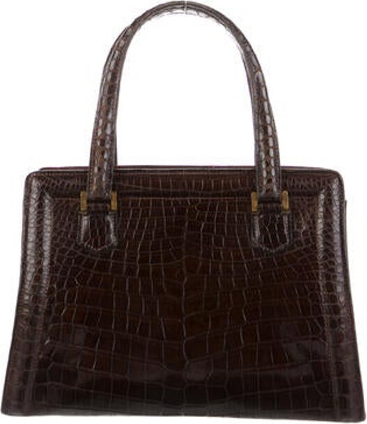 Hermes Vintage Shiny Porosus Crocodile Pullman Bag - ShopStyle