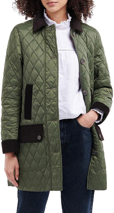Barbour Constable Quilted Longline Jacket - ShopStyle