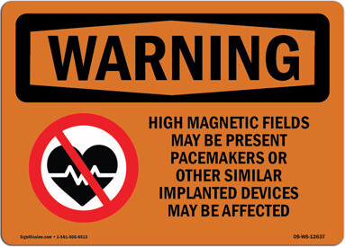 SignMission High Magnetic Fields Pacemakers Sign - ShopStyle Laptop ...