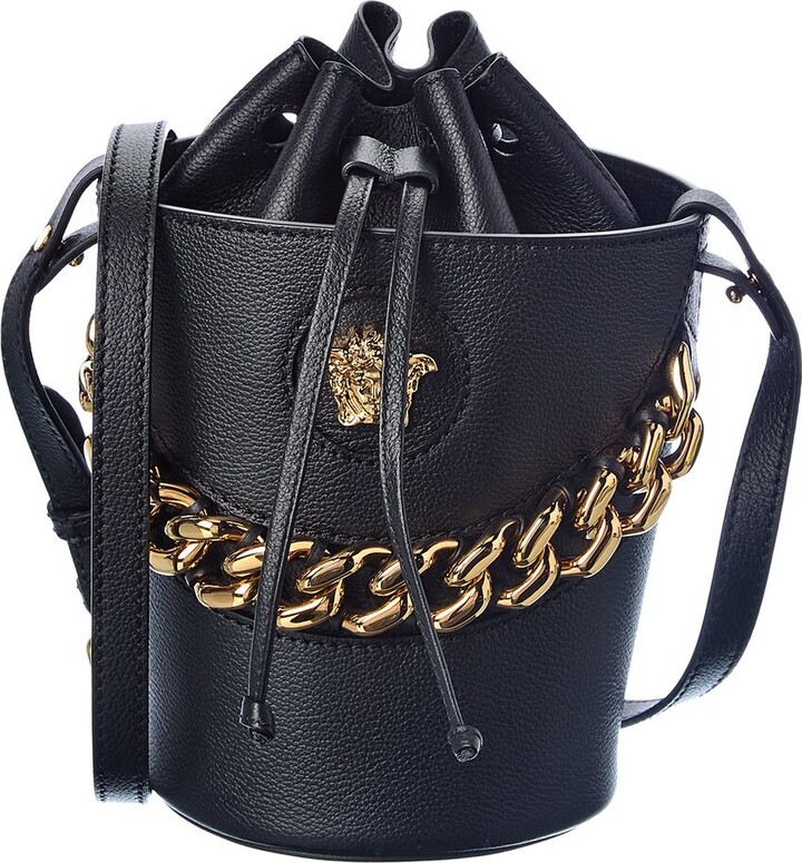 Versace La Medusa Leather Bucket Bag - ShopStyle