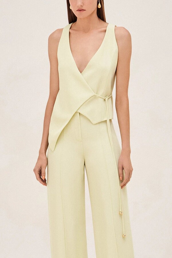 Alexis Cain Vest in Lily Green - ShopStyle