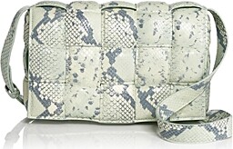 Bottega Veneta Padded Cassette Python Embossed Leather Crossbody Bag ...