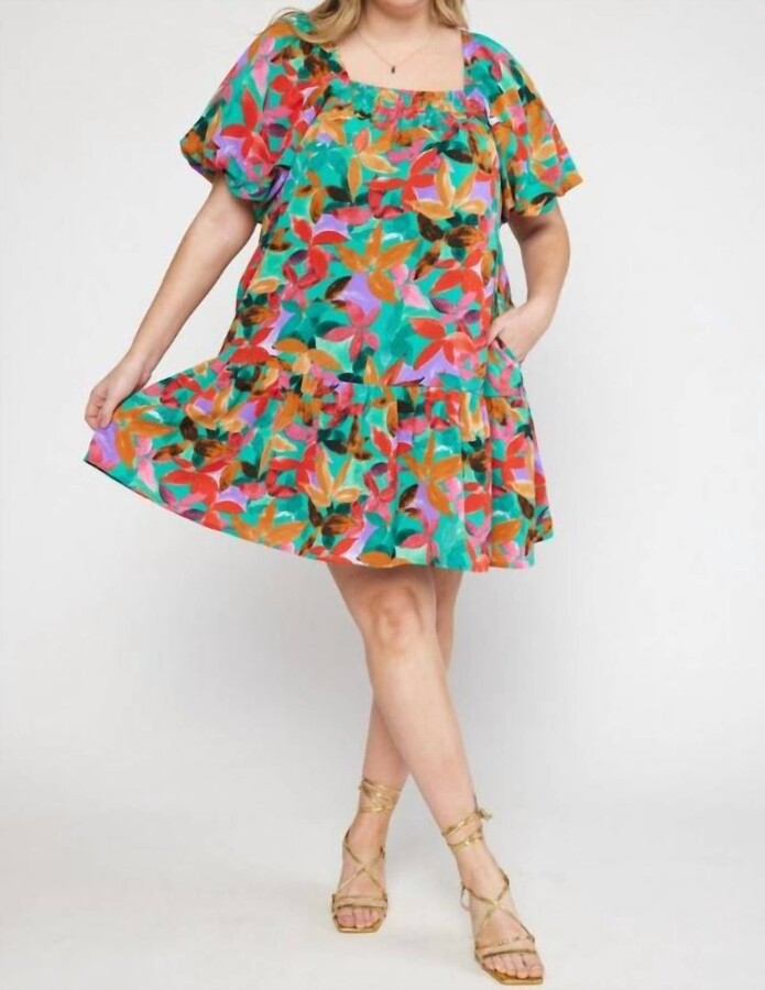 Entro Watercolor Wonder Dress In Multi - ShopStyle