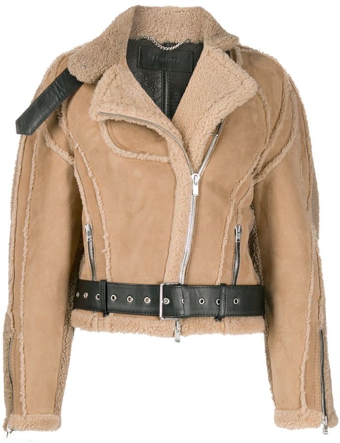 Peter Do Cropped Shearling Jacket - ShopStyle