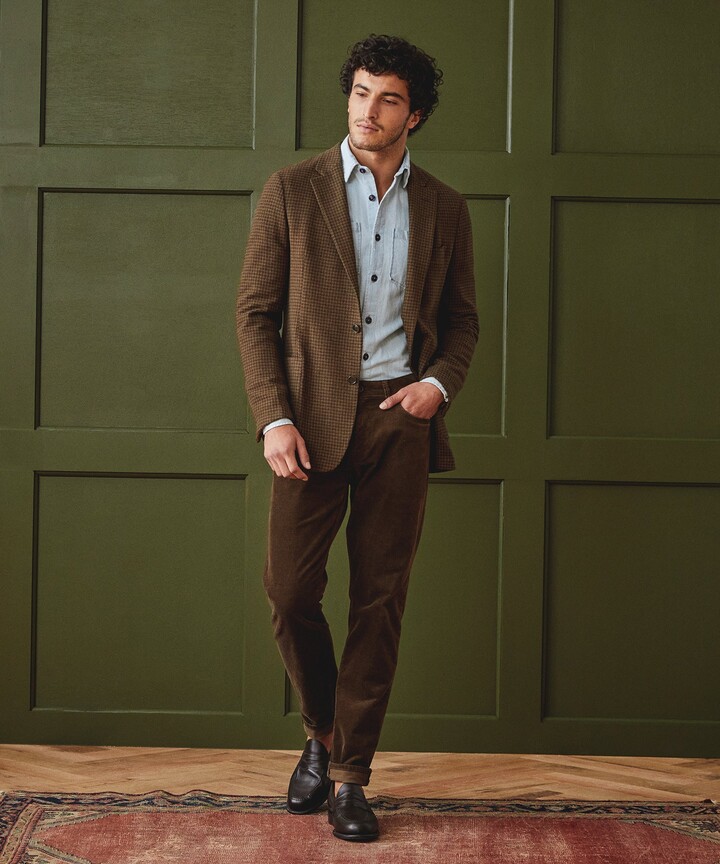 Todd Snyder Soft Italian Sport Coat in Olive Houndstooth - ShopStyle