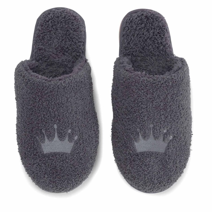 Barefoot Dreams Disney Crown CozyChic Men's Slippers - ShopStyle