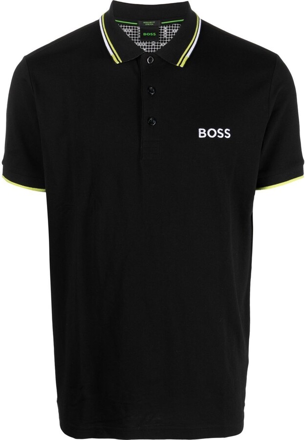 HUGO BOSS Logo-Embroidery Polo Shirt - ShopStyle