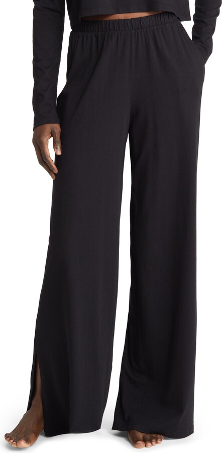 Open Edit Wide Leg Pajama Pants - ShopStyle