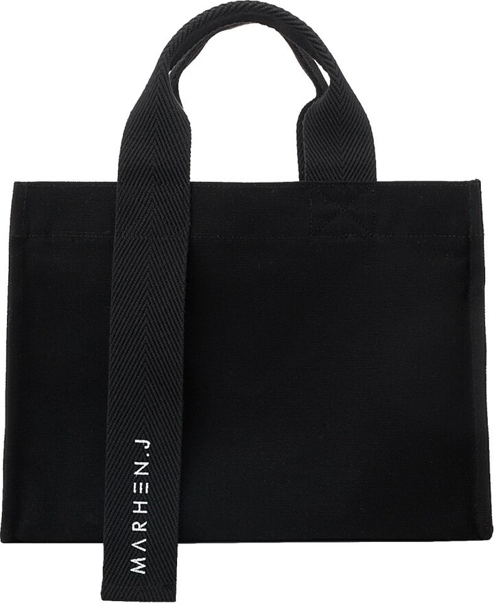 MARHEN.J - Canvas Tote Bag - Rico - All Black - ShopStyle