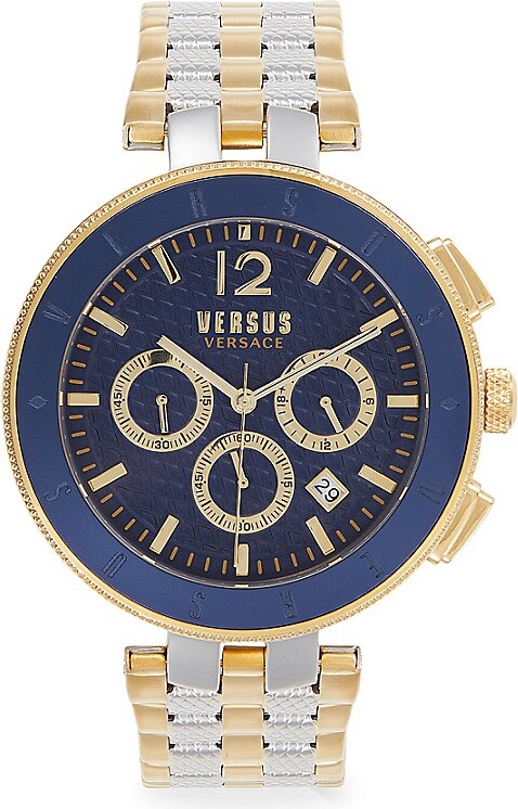 Versus Versace 44MM Stainless Steel Bracelet Chronograph Watch - ShopStyle