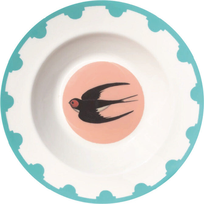 Dog & Dome Set Of Four Swooping Swallow Bowls - ShopStyle Dinner Plates