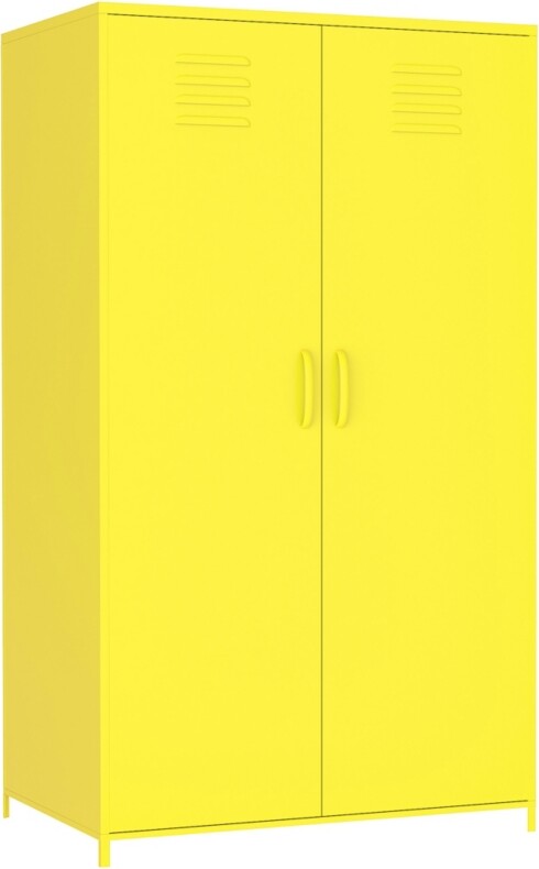 Simplie Fun Kids Metal Storage Locker Cabinet with 3 Shelves and ...