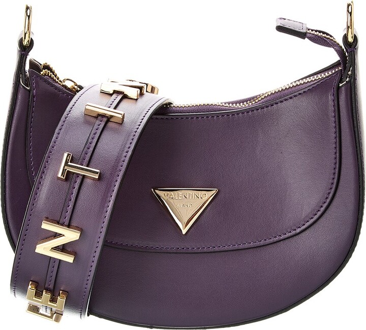 Valentino By Mario Valentino Mond Valent Leather Shoulder Bag - ShopStyle