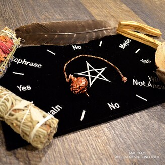 Etsy Velvet Pendulum Altar Mat With Embroidered Pentacle Design For ...