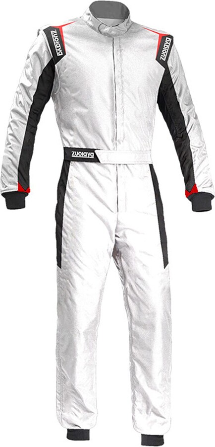 Bestgift Kart Racing Suit One Piece Track Racing Suit Karting Suit White XS - ShopStyle